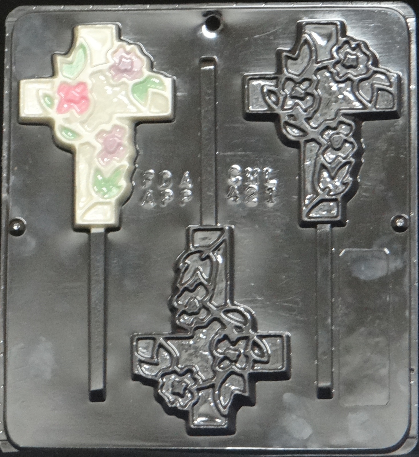 Cross Pop Lollipop Chocolate Candy Mold Religious 421 NEW | eBay