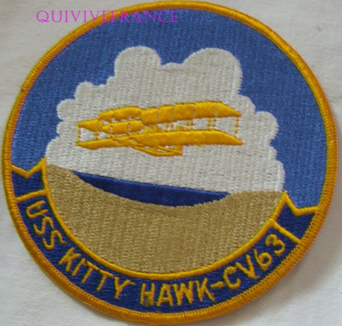 PUS510 - USS Kitty Hawk - CV63 vintage old large Patch | eBay