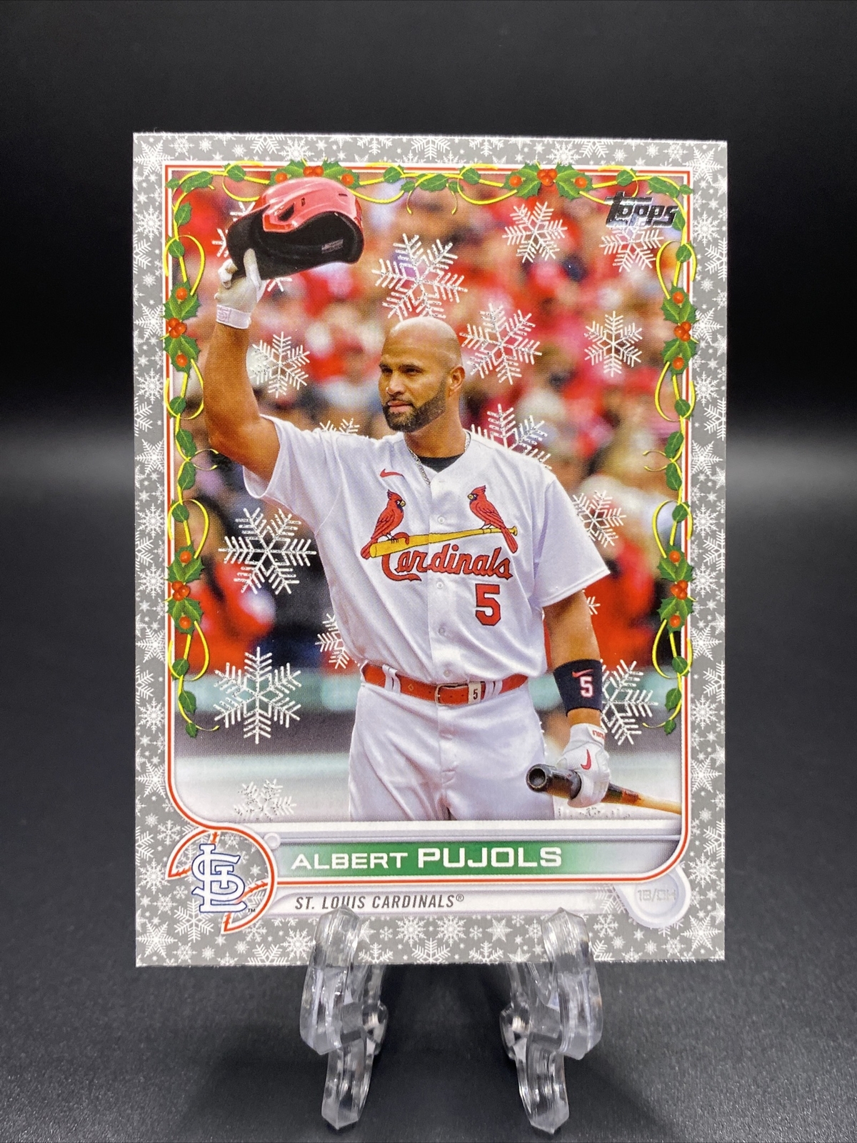 2022 Topps HOLIDAY Albert Pujols METALLIC SNOWFLAKE SP #HW123 Cardinals ...