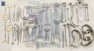 Basic Laparotomy Set 106 Pcs Surgical Instruments Surgery Medical ...