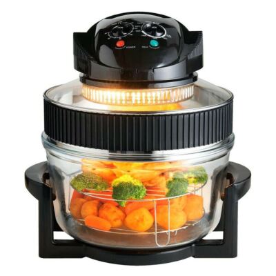 17 Litre 1400w Electric Multi Function Halogen Oven Cooker Low Fat Air ...