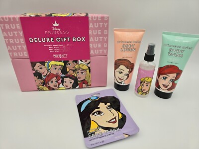 Disney Princess Deluxe Gift Box 4 Piece Gift Set | eBay UK