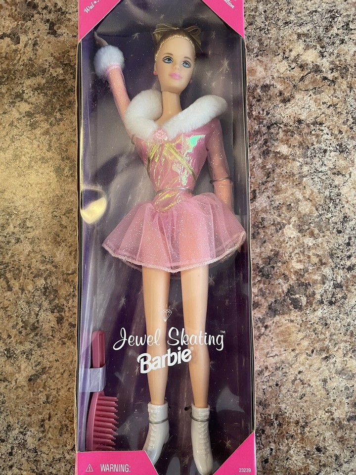Jewel Skating Barbie Doll 1998 Walmart Special Edition Ice Skates ...