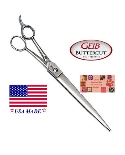 Geib GATOR Buttercut 10" STRAIGHT SHEAR Scissor&CASE-Pet Dog Grooming ...