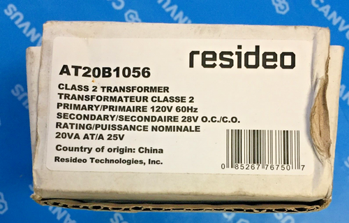 Resideo Honeywell AT20B1056 Conduit Clamp Mount Transformer, 20VA ...