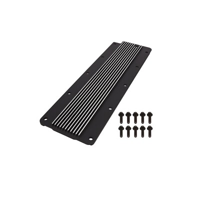 TSP 81046BK GM LS2, LS3, LS7, LSX Finned Aluminum Engine Valley Cover ...