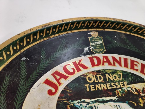 Vintage Jack Daniel's Metal Tray Barringer Wallis & Manners 12" x 16 ...