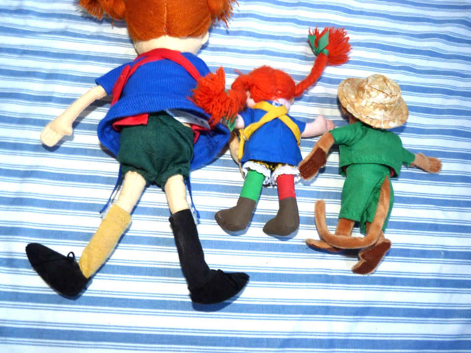SWEDEN PIPPI LONGSTOCKING W/H MONKEY & SMALL PIPPI - NEW!! no tags 2006 ...