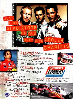 90s • TARGET GRAND PRIX print ad • 1990s July 2000 JUAN MONTOYA Indy ...