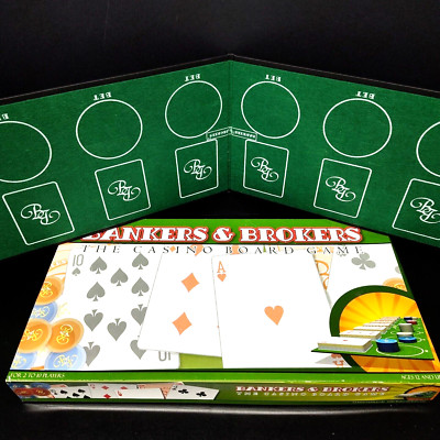 Bankers & Brokers the Casino Board Game Las Vegas Card Game Poker Style ...