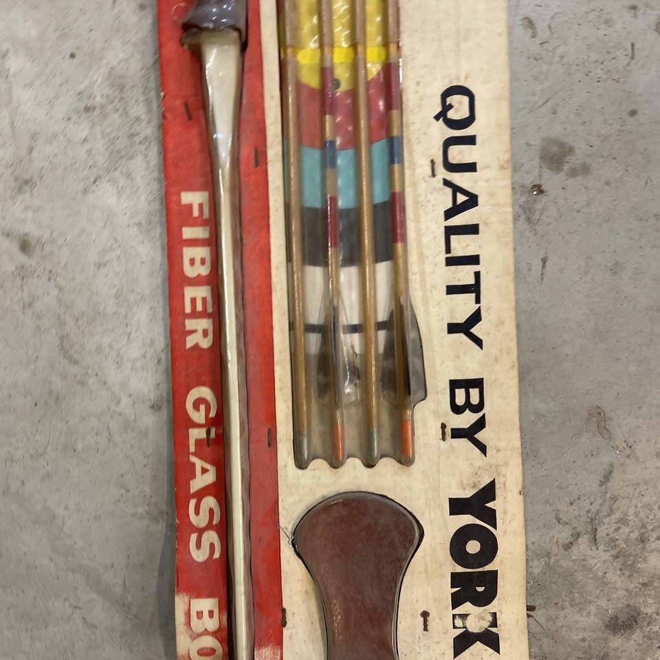 Vintage York archery Fiberglass Recurve bow Right 4’6” 25lbs 24” In Box ...