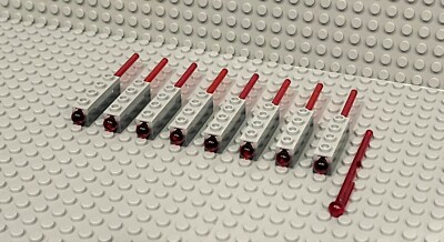 LEGO Launcher 8 Spring Shooters (15301) and 8 Red Projectiles (15303 ...