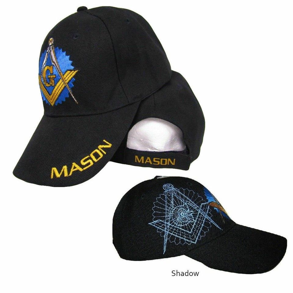 Freemason Mason Masonic Hat Cap Embroidered Adjustable Shadow FAST ...
