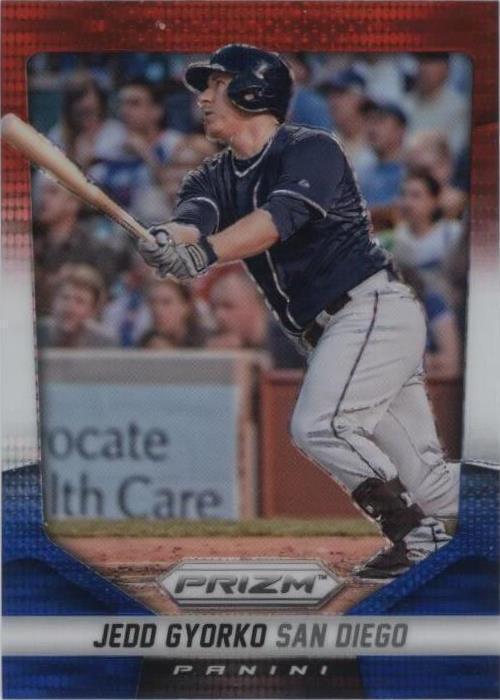 2014 Panini Prizm - Jedd Gyorko #119 Red White & Blue Pulsar Prizm for ...