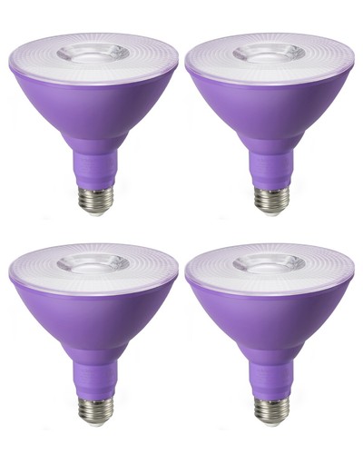 EDISHINE PAR38 Purple Flood Light Bulb, Dimmable Purple LED Light Bulb ...