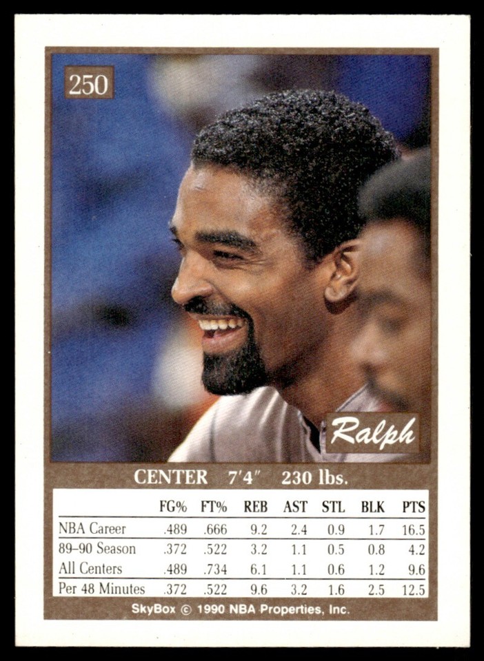 1990-91 SkyBox #250 Ralph Sampson Sacramento Kings | eBay