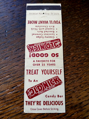 Vintage Matchbook: Old Nick Candy Bar | eBay