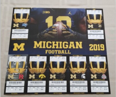 2019 MICHIGAN WOLVERINES FOOTBALL TICKET STUBS | eBay