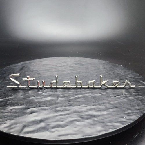 Studebaker 1950's Metal Chrome Emblem Badge Script Roth 1314300 ð â ...