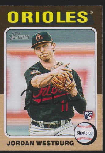 2024 Topps Heritage #229b Jordan Westburg Baltimore Orioles | eBay