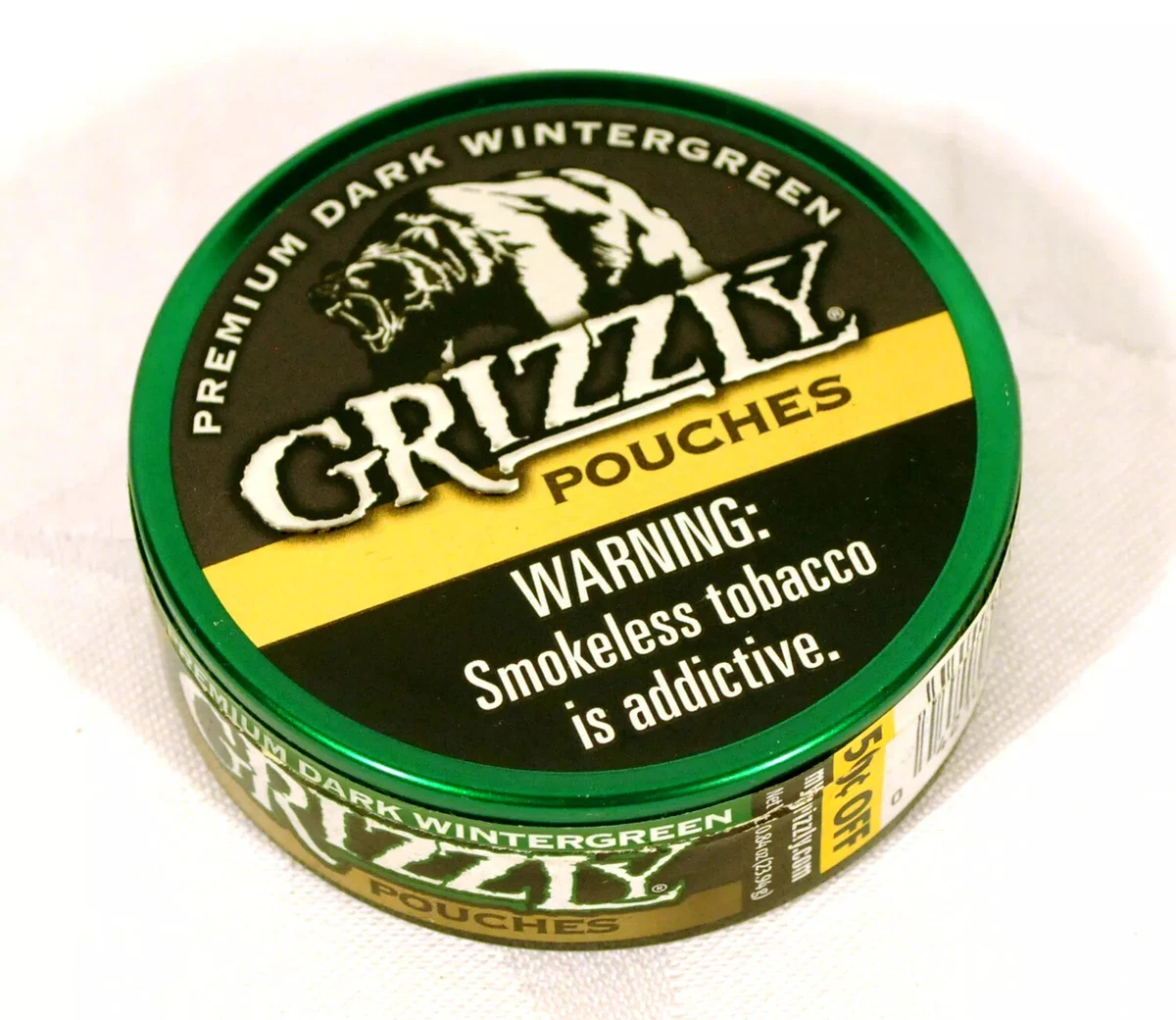 Grizzly Tobacco Cans