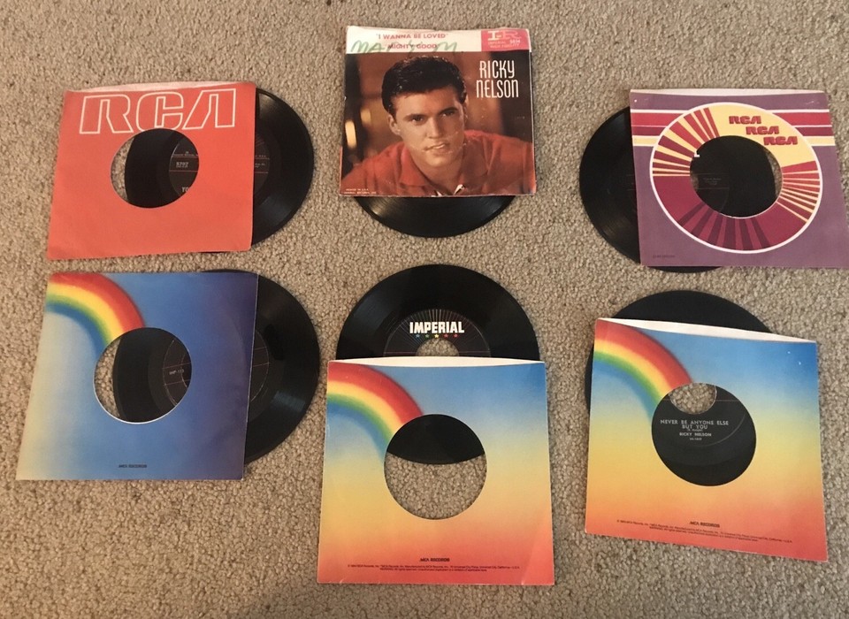 Lot of 6 Ricky Nelson 45Rpm 7” Vinyl Records - Imperial Records - W ...