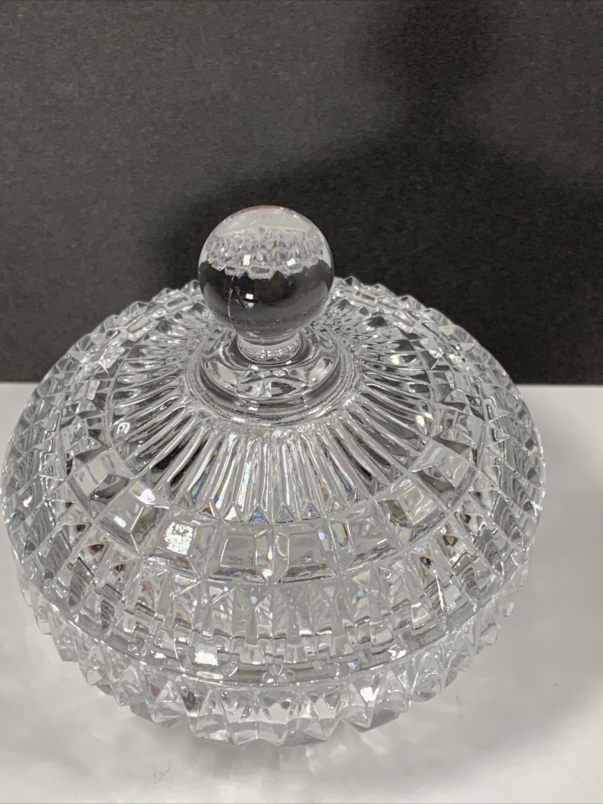 Vtg Crystal D’Adriana European Coll. Lead Crystal Lid Candy Dish ...