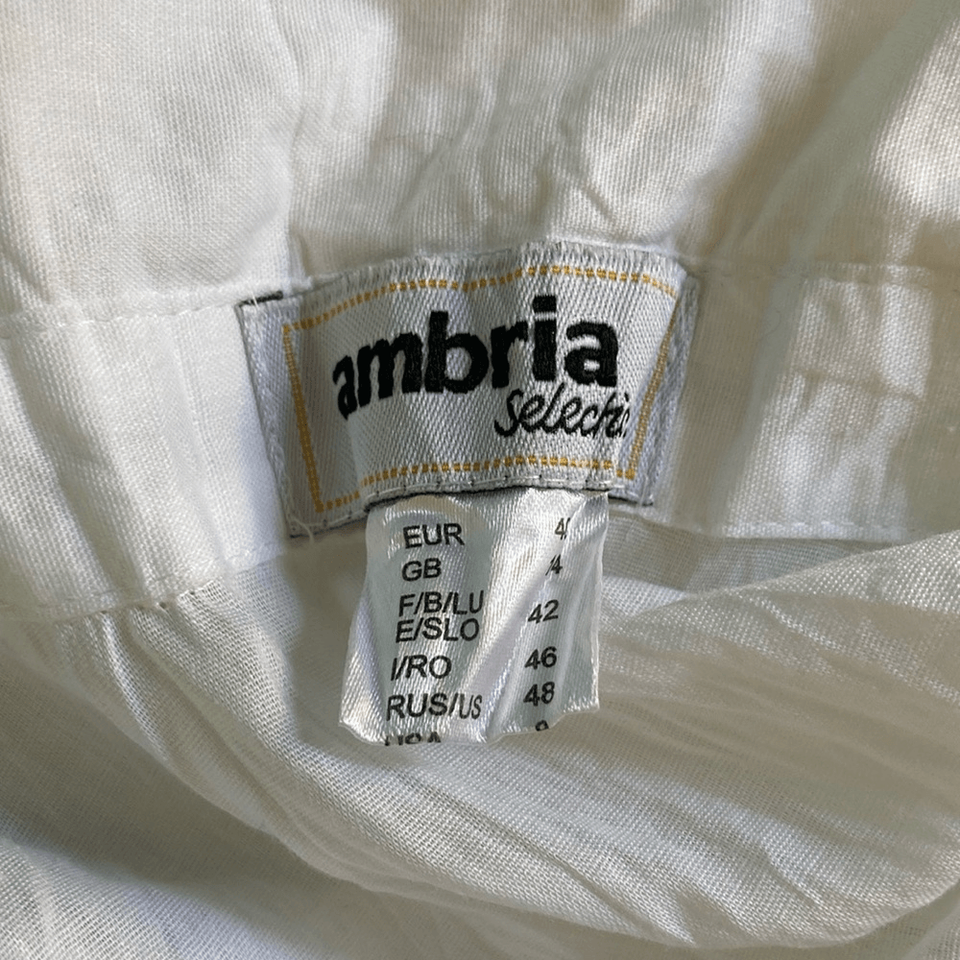 Ambria Collection Womens Sheer White Button Up 3/4 Sleeve Shirt Size L ...