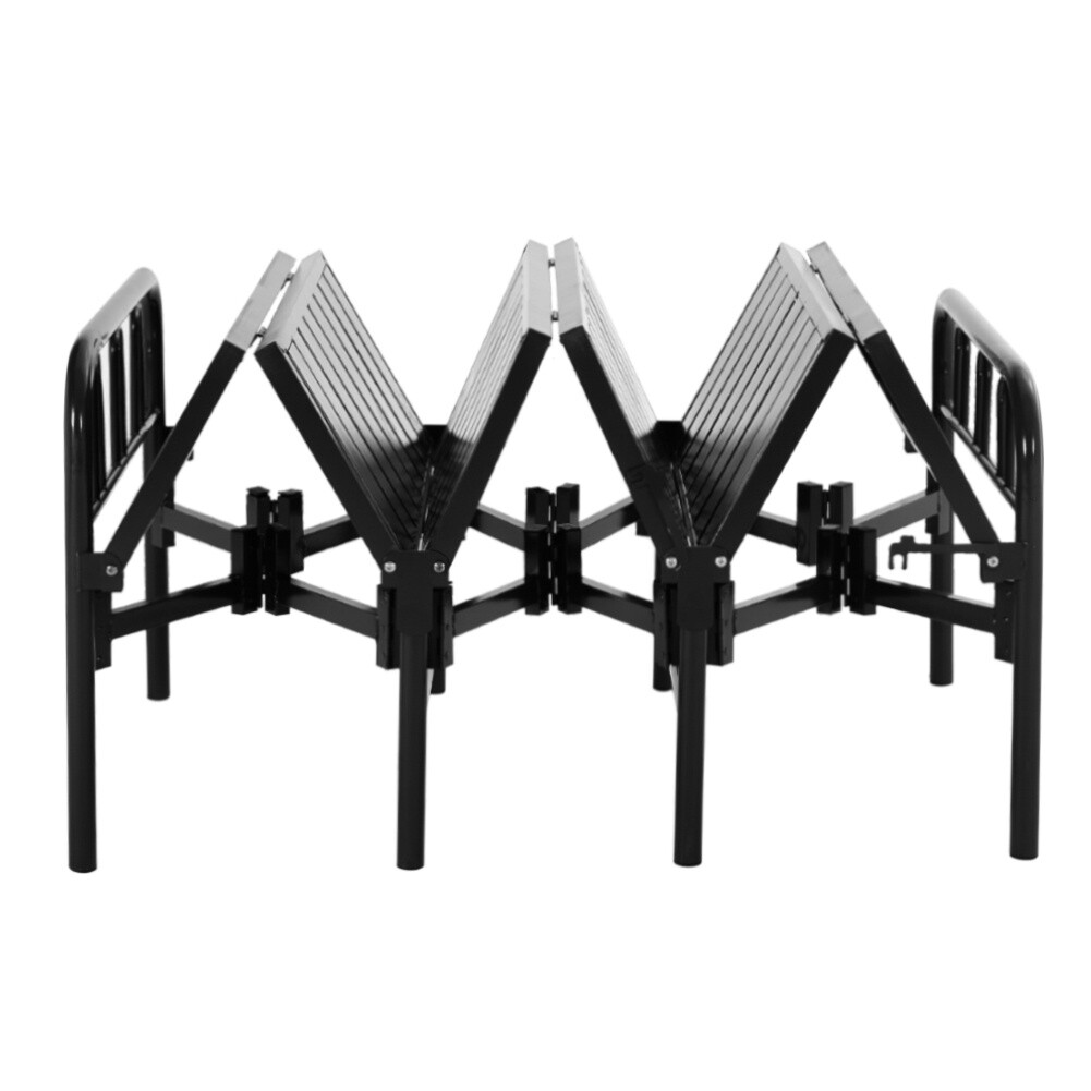 Durable Steel Folding Bed Compact Small Single Bed Frame Guest ...