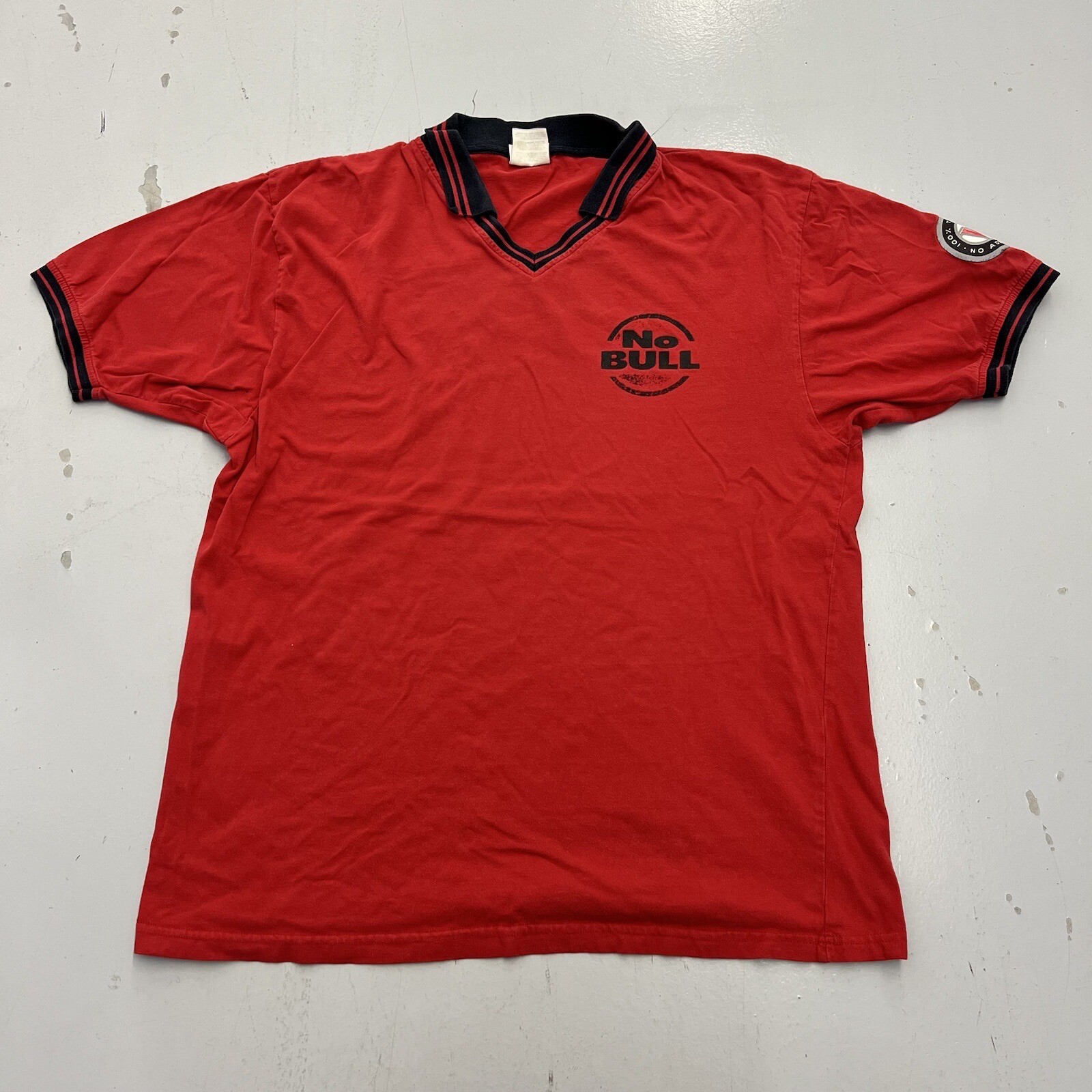 Vintage 90s Winston Cigarettes No Bull Red Collared T… - Gem