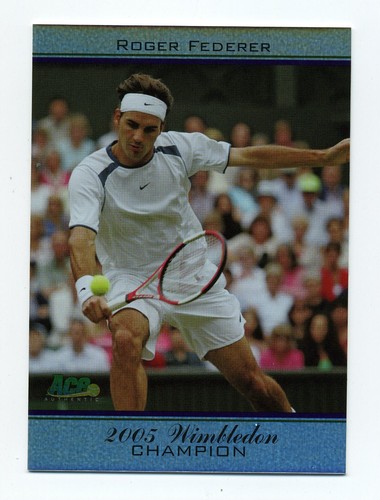 Roger Federer - 2011 Ace Authentic Champion Edition #10 Wimbledon 2005 ...