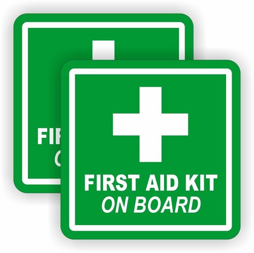 (Pair) 2-inch First Aid Kit On Board Vinyl Sticker Decal | eBay