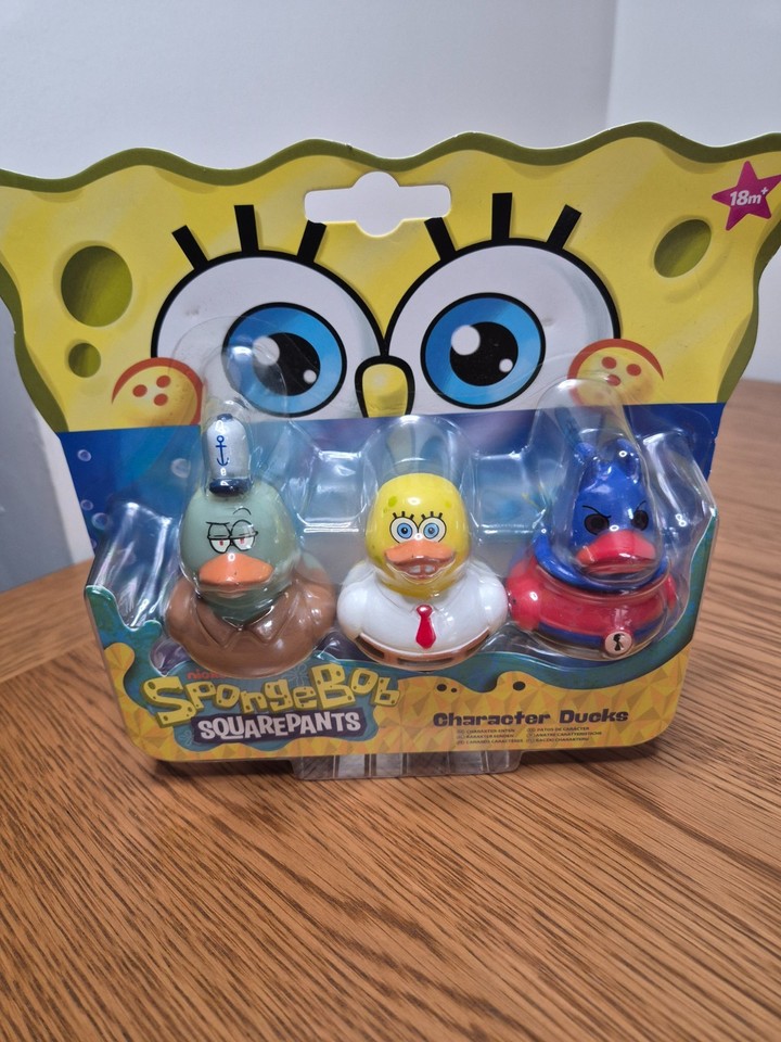 SpongeBob SquarePants Friends Rubber Duck Spongebob, Plankton, Patrick ...