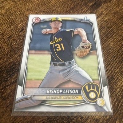 Bishop Letson, 1st Bowman, Paper Base - 2025 Bowman Prospects Baseball ...