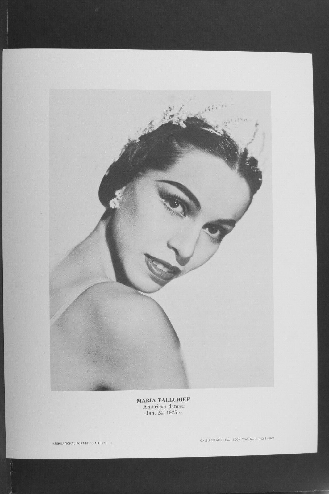 Maria Tallchief - Print by International Portrait Gallery - Vintage ...