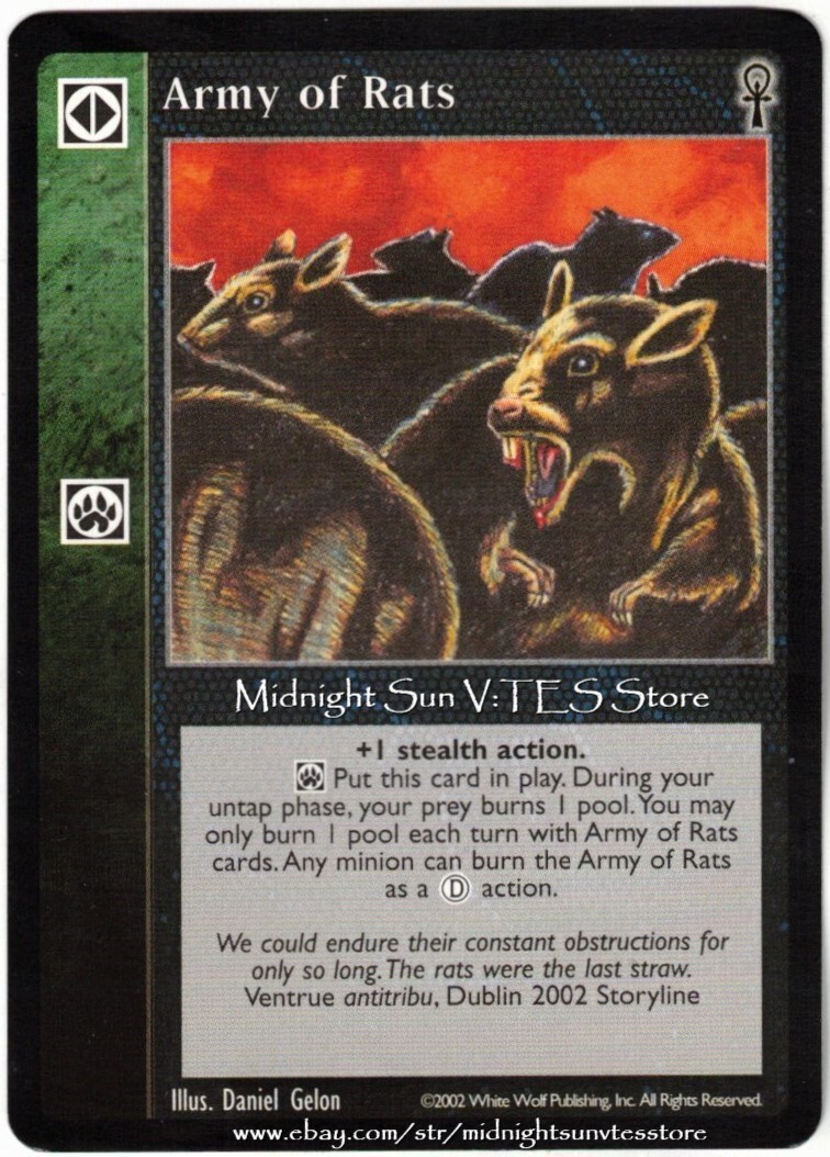 Army of Rats Camarilla Edition V:TES VTES Vampire CCG | eBay