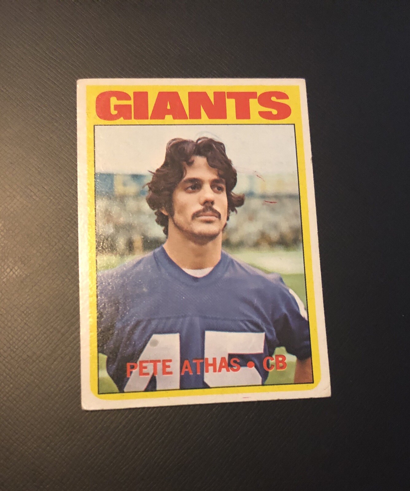 1972 Topps #48 Pete Athas New York Giants Football Card RC | eBay