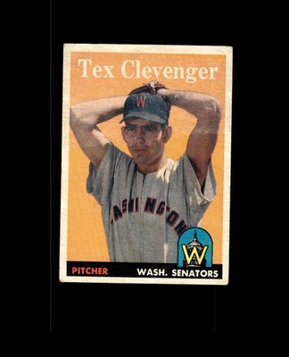 1958 Topps 31 Tex Clevenger RC VG #D1,515793 | eBay