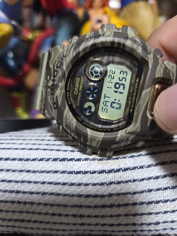 Casio G-Shock Camouflage Digital Watch Unisex Luminescent Rubber Band ...