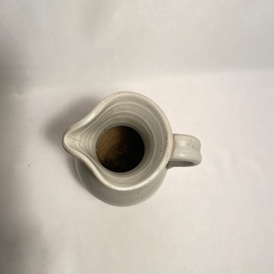 Williamsburg VA Pottery Salt Glaze Stoneware Creamer Pitcher Cobalt ...