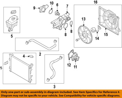 HYUNDAI OEM 09-16 Santa Fe Sport-Thermostat Cover Gasket 256332G000 | eBay