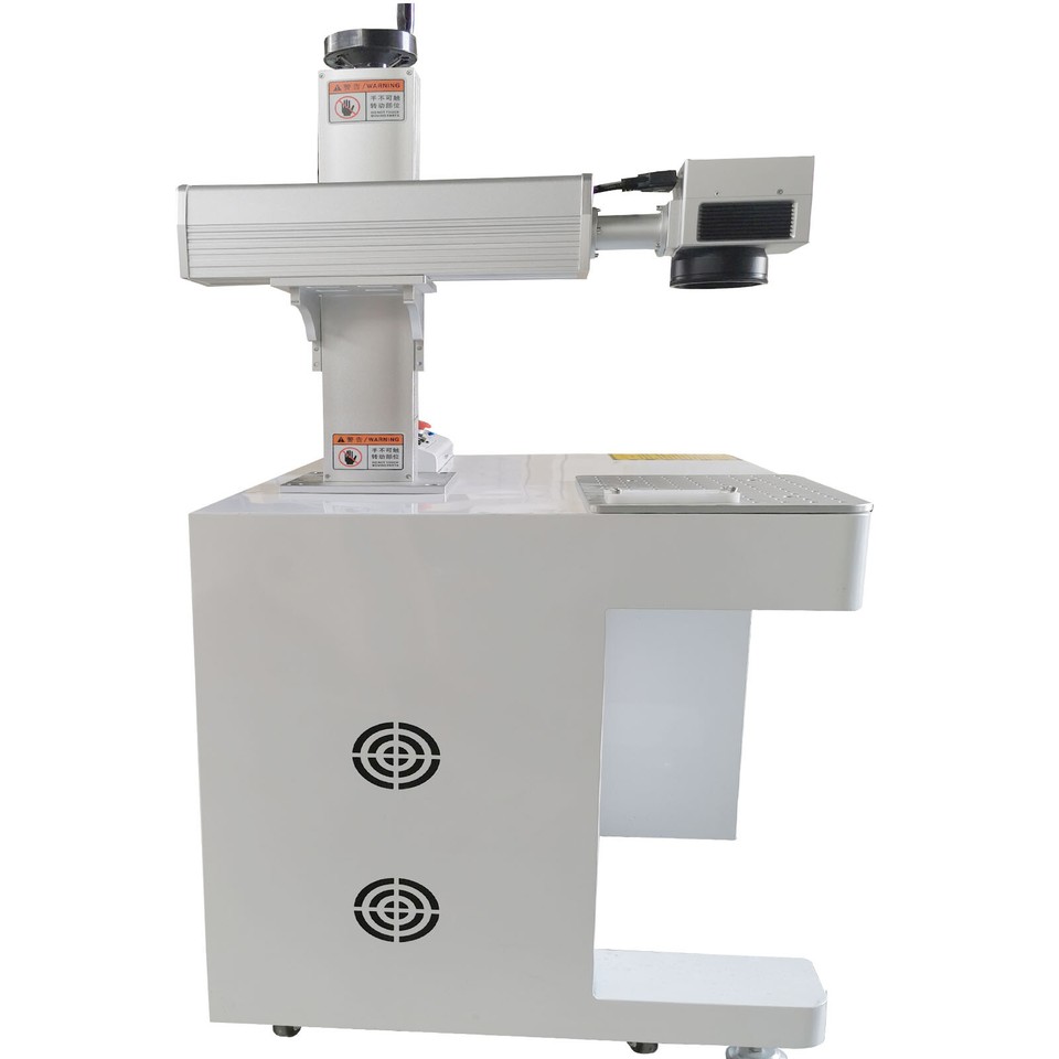 50W Raycus Fiber Laser Marking Machine Metal Non-Metal Engraving CNC ...