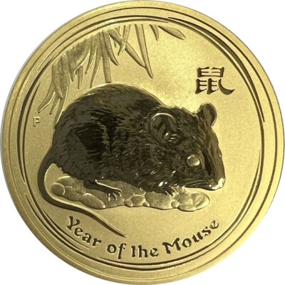 2008 AUS Perth Mint Gold Lunar II Year of the Mouse 2 oz .9999 Fine ...