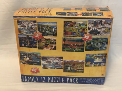 Cardinal - Multi - Family 12 Puzzle Pack Item 91999 | eBay