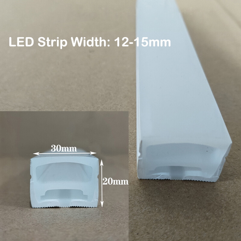 Silicone LED Channel System Cuttable Flexible Bendable DIY For LED ...