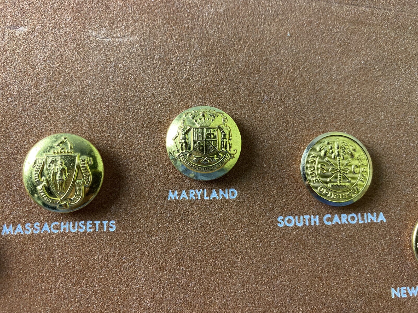 Vintage Set Of The Thirteen Original Colonies Buttons | eBay