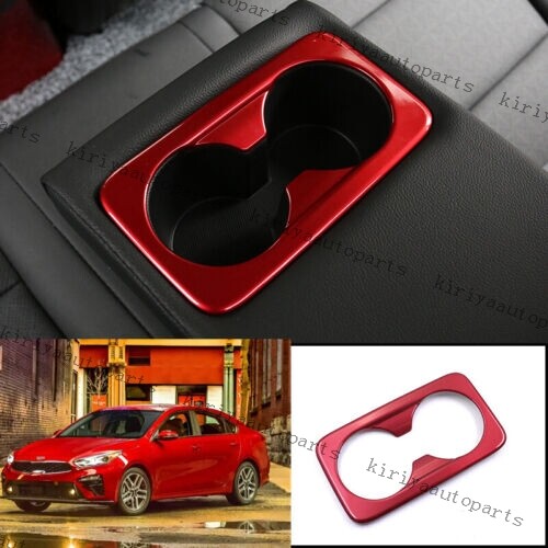 For Kia Forte K3 2019-2023 Gloss Red Rear Water Cup Holder Panel Cover ...