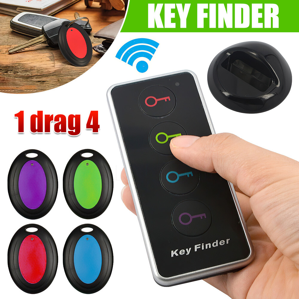 Key Finder, Esky 4 in 1 Wireless Key Tracker Remote Control RF Item ...