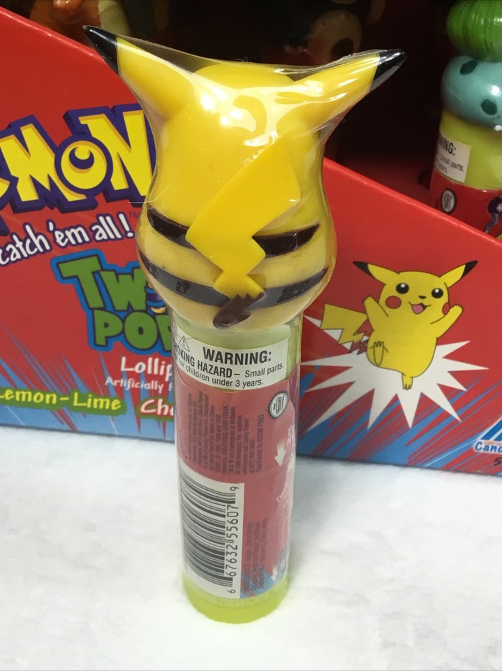 1999 Vintage Original Packaged and Sealed Pokémon Pikachu Twist Pops ...