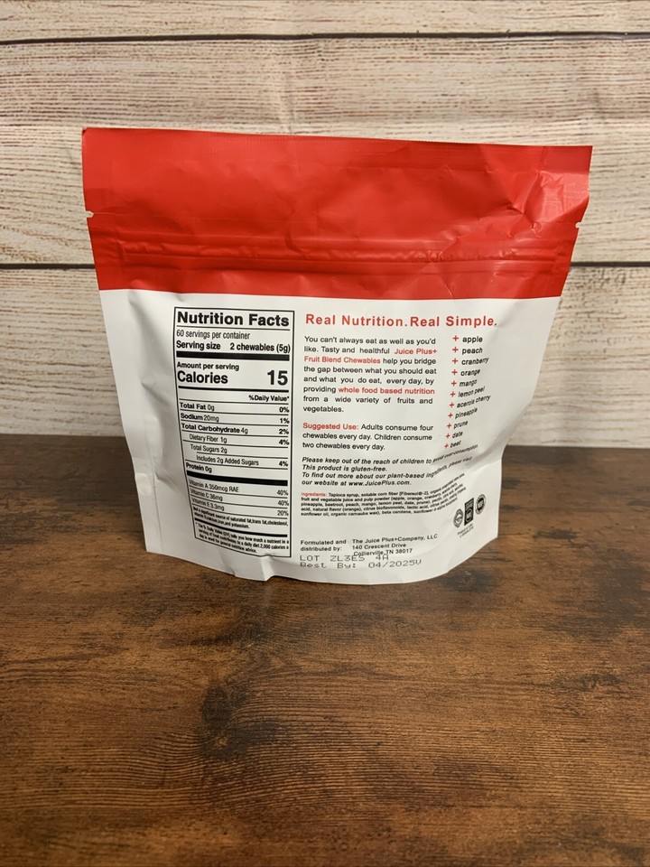 Juice Plus 120 Soft Chewables Gummies Blended Fruit New Sealed Best By ...